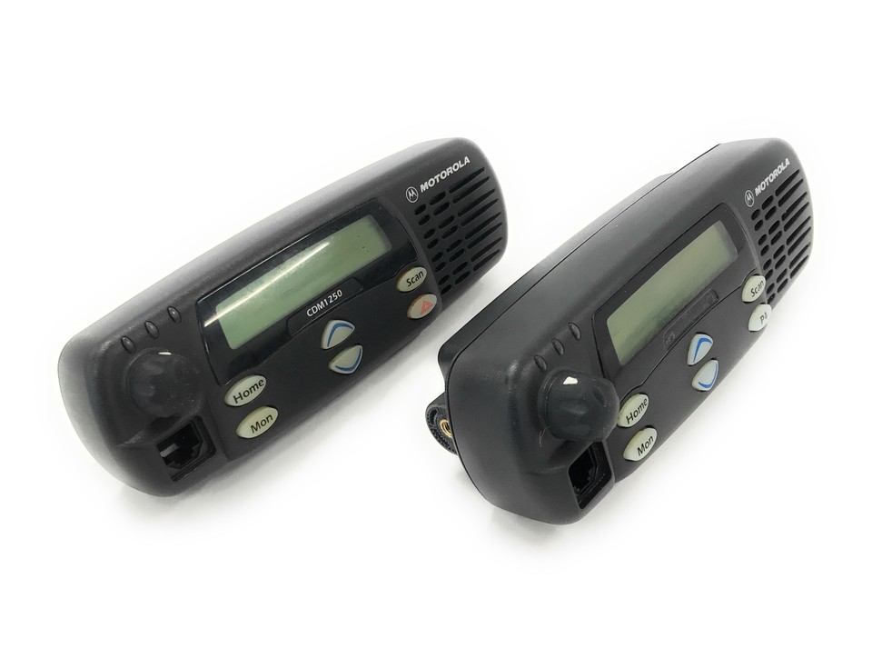 Lot of 2 OEM Motorola CDM1250 Two Way Radio Remote Control Head ...