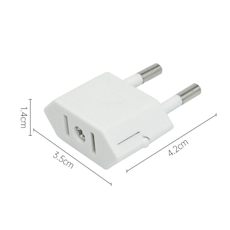 American China To EU Europe Travel Power Adapter 2 pin US To EU Plug ...