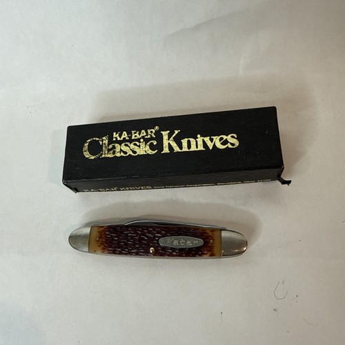KA-BAR 2 BLADED POCKET KNIFE No 1059 | eBay