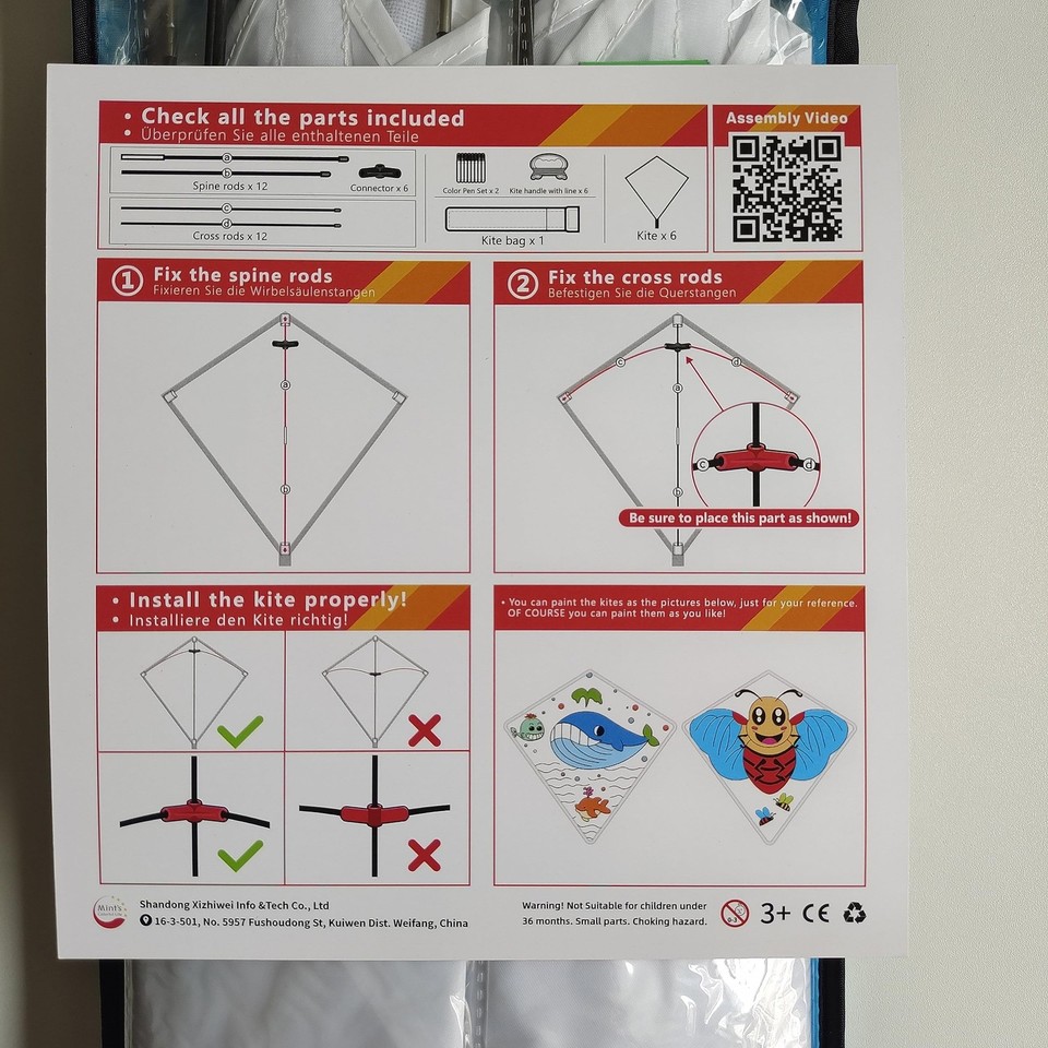 DIY Kites for Kids Kite Making Kit Bulk, Decorating Coloring Kite Party ...