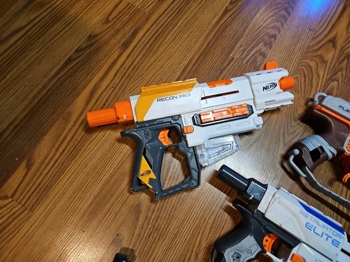 Nerf Blaster Gun Lot of 5 Party Pack Play elite recon sledgefire xv111 ...