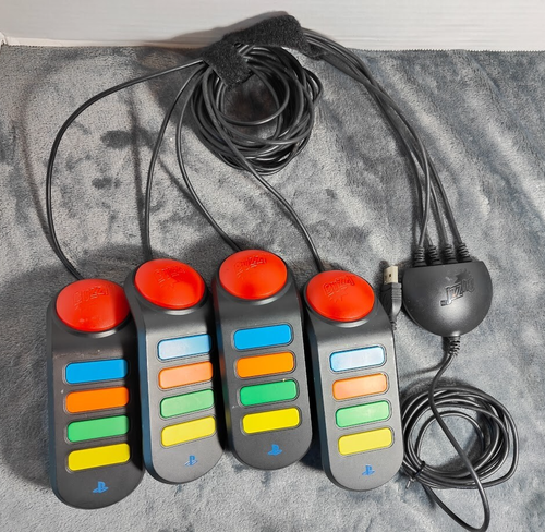 Buzz! Controllers For Playstation 2 3 Quiz PS2 PS3 USB Wired Trivia ...