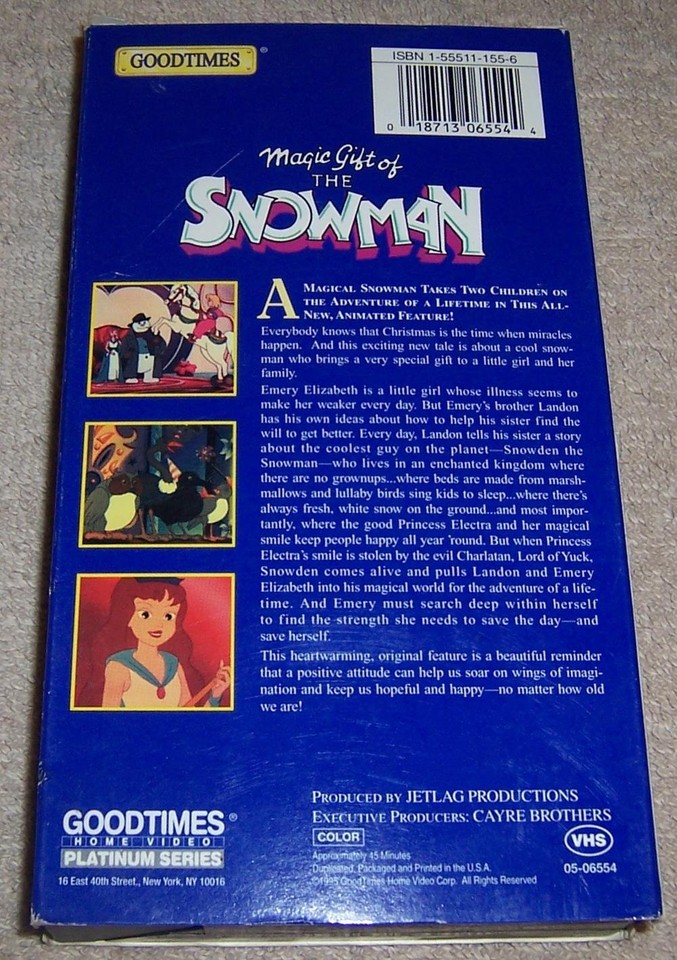 Magic Gift of the Snowman VHS Video Christmas | eBay