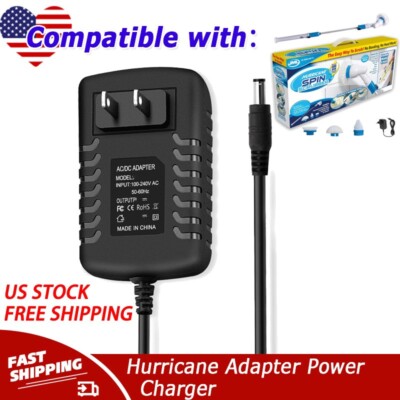 AC Adapter for Hurricane SpinScrubber Spin Scrubber Brush Power Charger ...