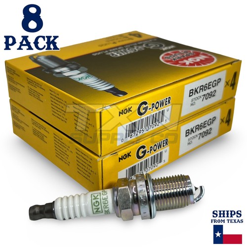 8 Pack NGK G-Power 7092 Spark Plugs BKR6EGP | eBay