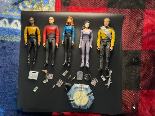 Star Trek Next Generation - Art Asylum Diamond Select Figure Lot Of 5 ...
