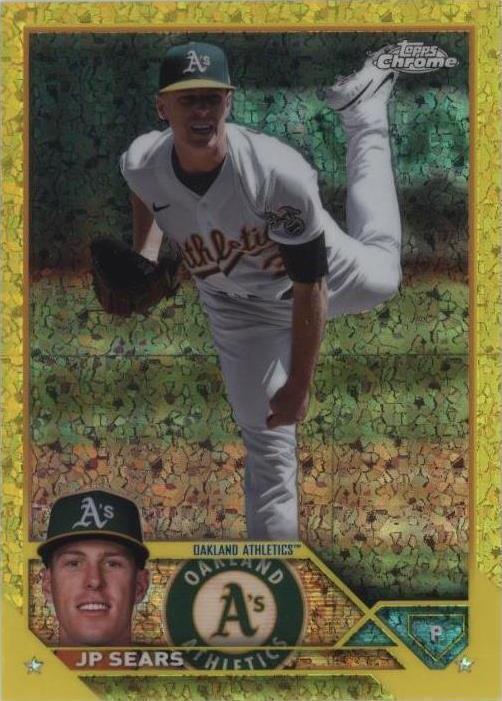 2023 Topps Chrome Update Series - JP Sears #USC42 Yellow Mini-Diamond ...