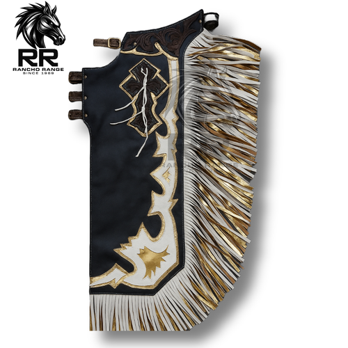 Bull Riding Pro Rodeo Chaps cowhide leather Adult fringeuede chap | eBay