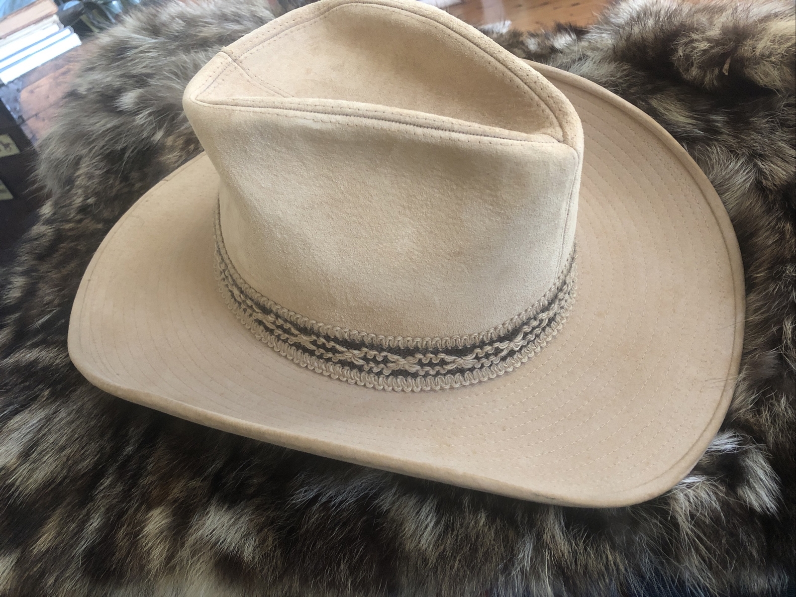 Resistol Self Conforming Beaver Suede Cattleman Western Cowboy Ranch ...