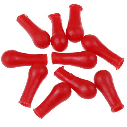 10Pcs Dropper Red Rubber Bulb Head Dropping Bottle Insert Pipette Lab ...