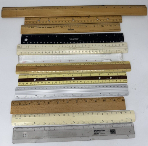 Lot 12 Vintage Wood, Metal, Plastic Fiskars, Falcon, Westcott ...