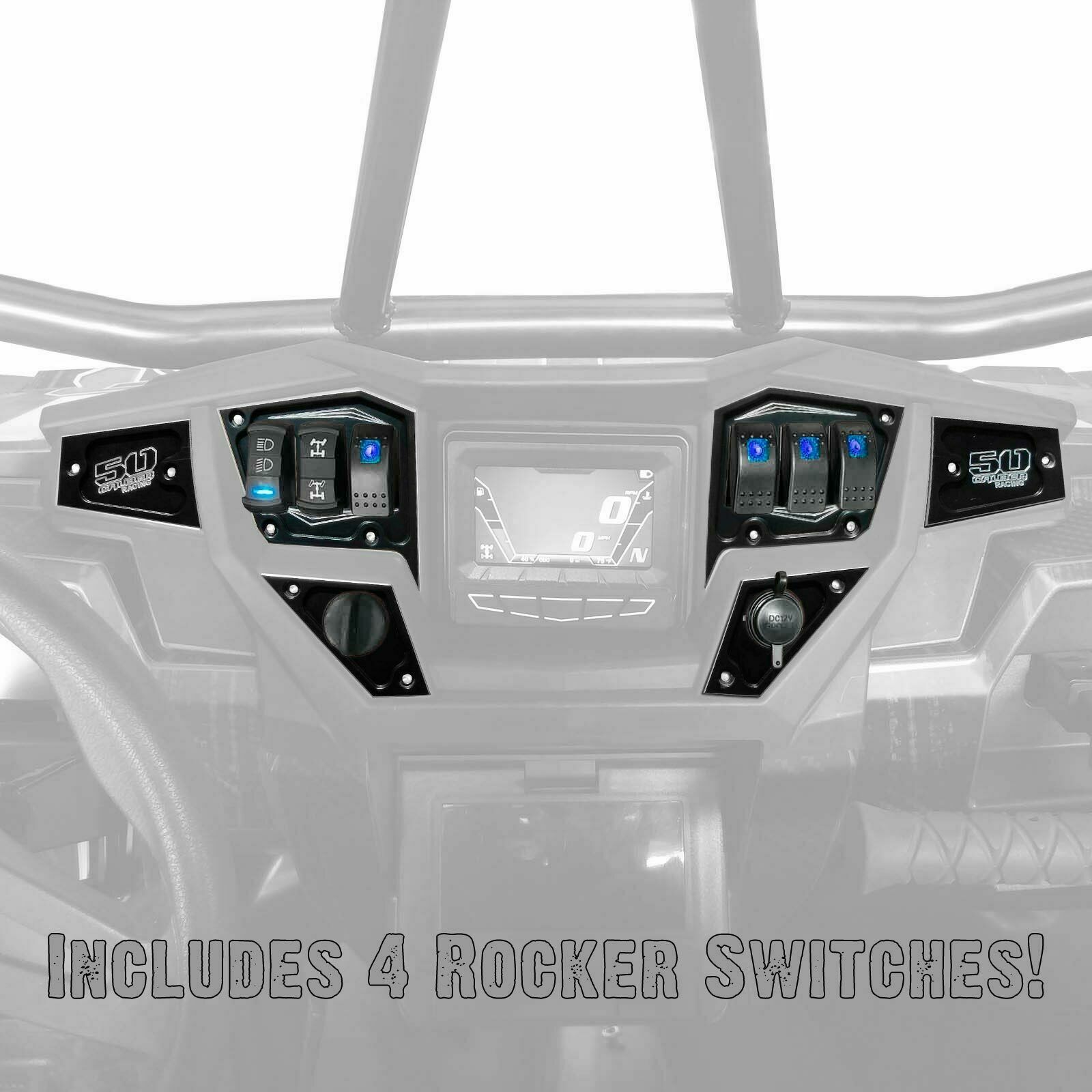 RZR XP 1000 Custom Dash Switch Panel Kit for 4.3" GPS USA MADE CNC ...