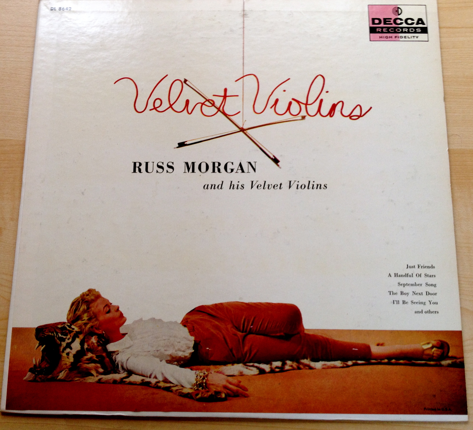 VELVET VIOLINS-RUSS MORGAN 1957 FN CVR-HI F ENTHUSIASTS-COLLECTIBLE 50 ...