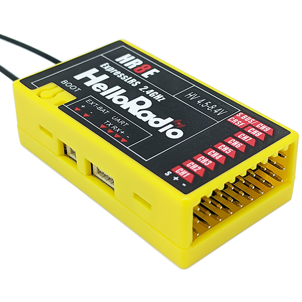 HelloRadio HR8E ELRS PWMReceiver 2.4G fixed wing Aircraft 9inch Remote ...