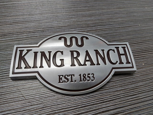 FOMOCO Ford F350 F250 King Ranch Est. 1853 Logo Emblem Badge for sale ...