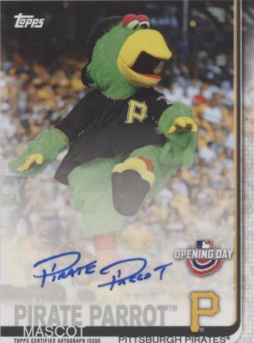 2019 Topps Opening Day - Mascots Pittsburgh Pirates #MA-PP Autographs ...