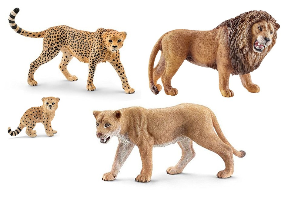 Schleich - Animal Figurine - Afrika-Set With 12 Lion Antilope Zebra ...