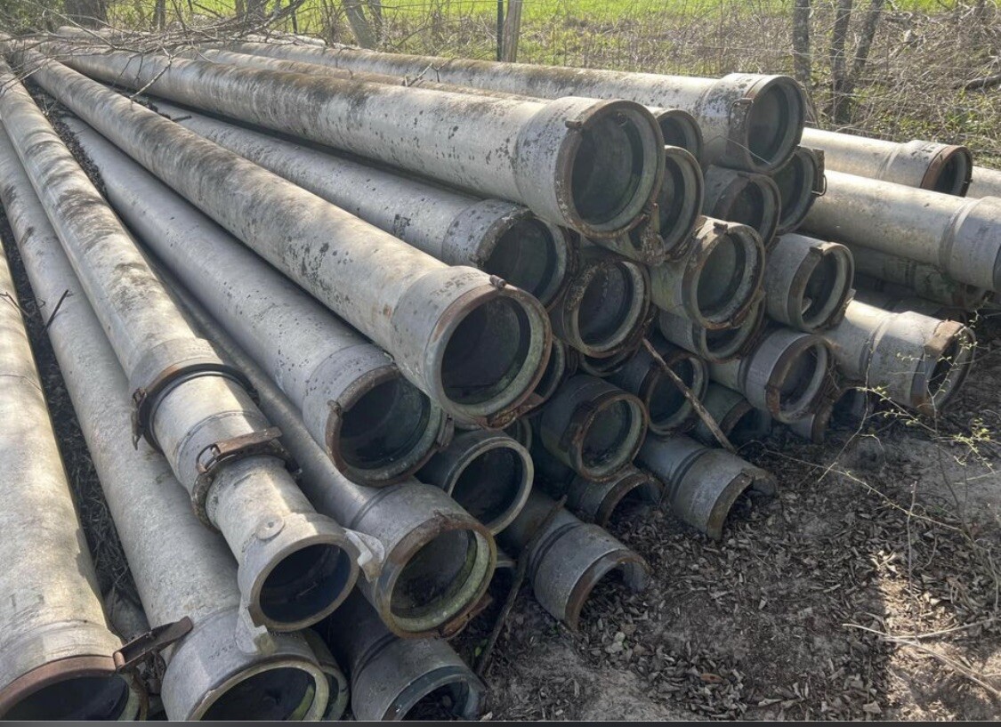 Used 8 Inch Irrigation Pipe 5.875 Mtr 168.3 Mm X 8 Mm Steel Tube Chs