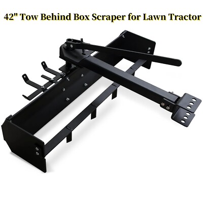 42in Tow Behind Box Scraper Lawn Tractor Attachments Blade Hitch Tow ...