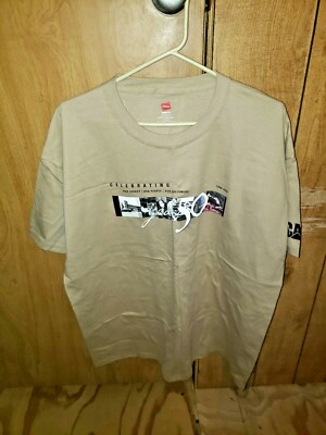 Tan Caterpillar Aurora, IL 50th Anniversary XL T-shirt | eBay