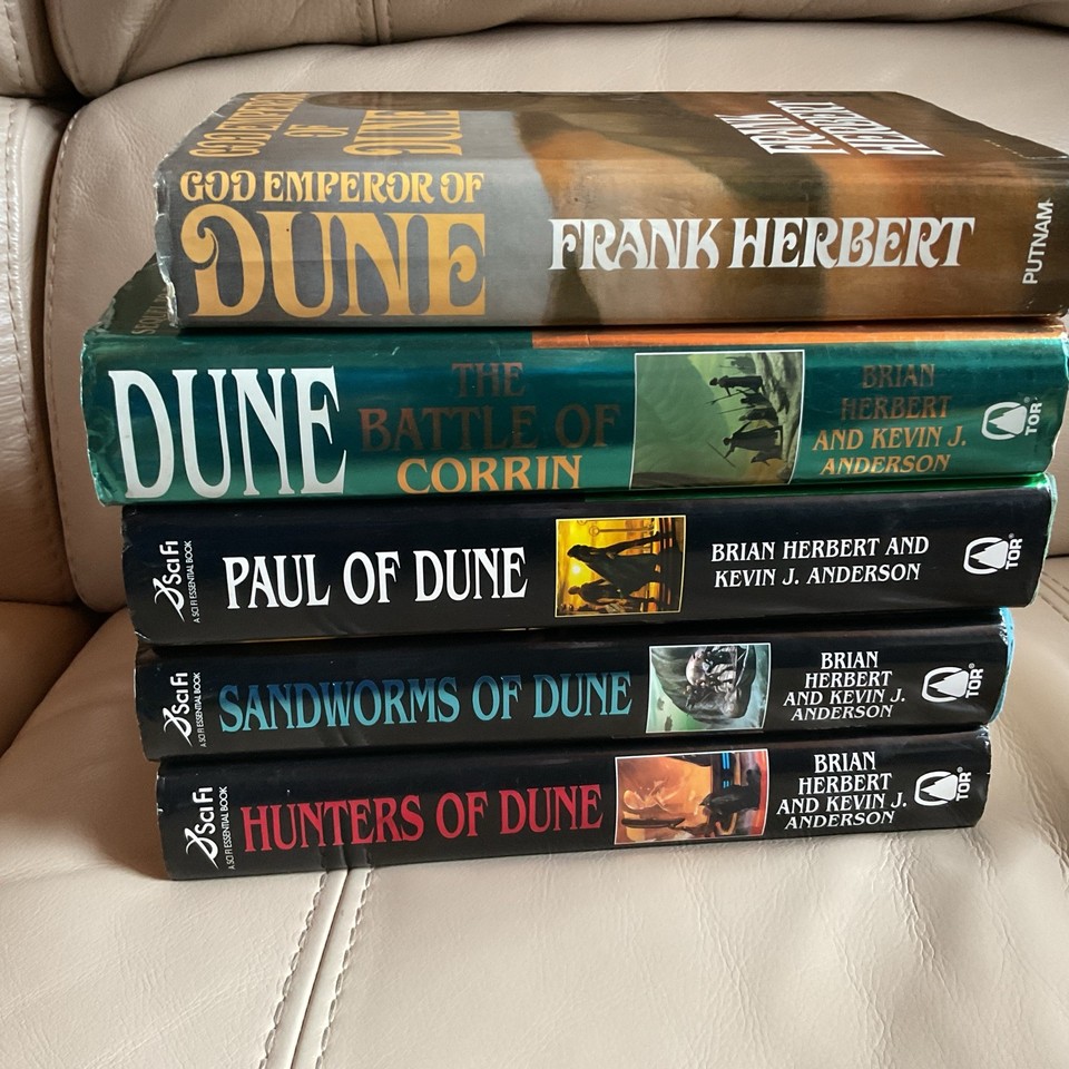 Lot Of 5 Hardcover Dune By Frank, Brian Herbert Kevin J. Anderson Some ...