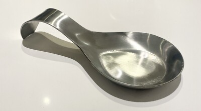 Single Spoon Rest Steel silver - stainless steel - 4” x 8” | eBay