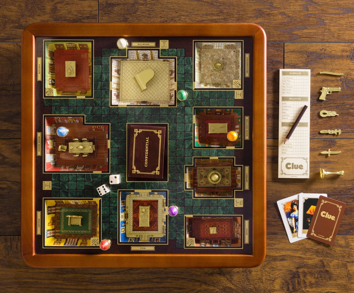 Clue Board Game Extra Rooms Clue Board Game Replacement Card Set, Clue