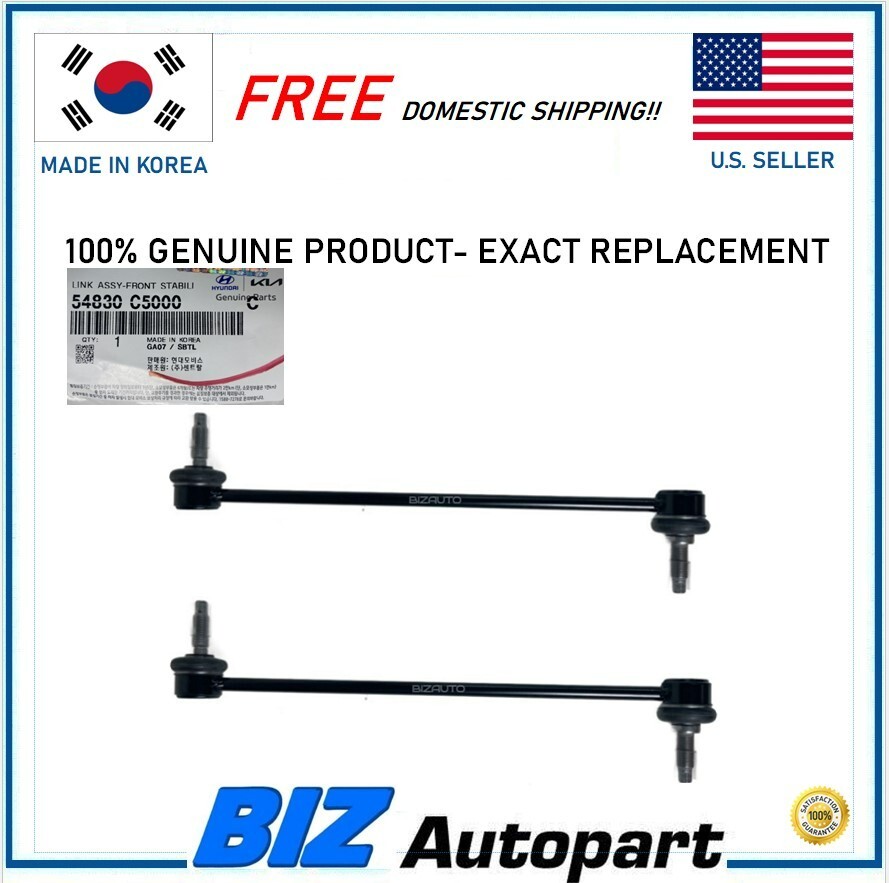 GENUINE ! FRONT STABILIZER LINK 2PCs FOR 2016-2023 HYUNDAI/KIA # 54830 ...