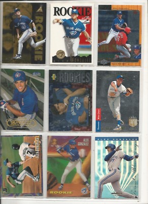 Lot of 55 Different Alex Gonzalez Baseball Card Collection (includes RC ...