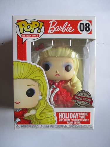 POP FUNKO 08 HOLIDAY BARBIE 1988 RETRO TOYS figurine sticker special ...