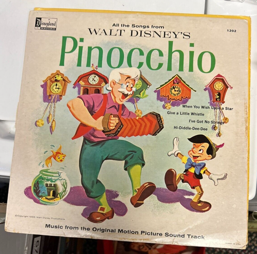 Vintage 1959 Walt Disney Pinocchio Album Record LP | eBay