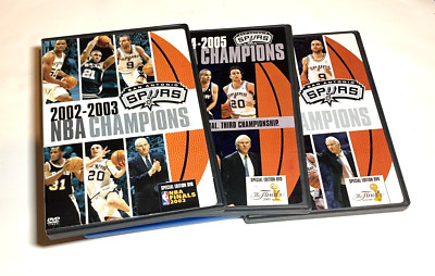 Spurs Championship DVD pack ( Lot of 3 Spurs Championship DVDs) | eBay