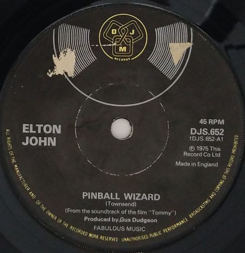 Elton John Pinball Wizard 7" Single (1975) DJM DJS.652 | eBay