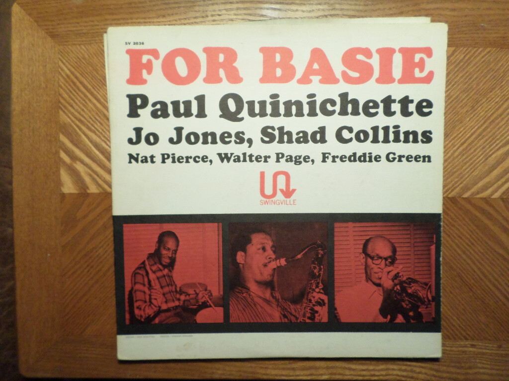 SWINGVILLE DG RECORD LP 2036/PAUL QUINICHETTE,JO JONES,SHAD COLLINS/FOR ...