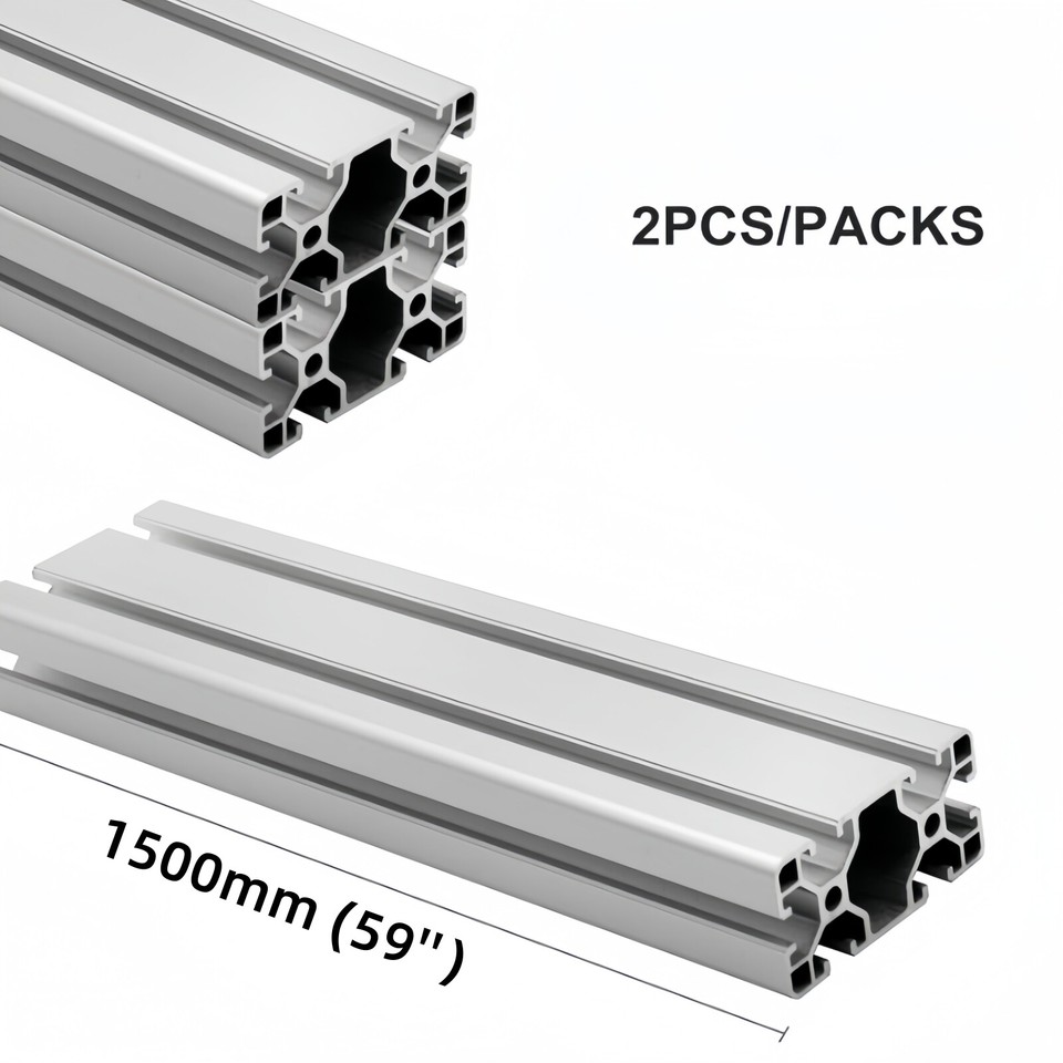 2pcs 4080 Aluminum Extrusion T-Slot Profile EU Standard 40x80mm Length ...