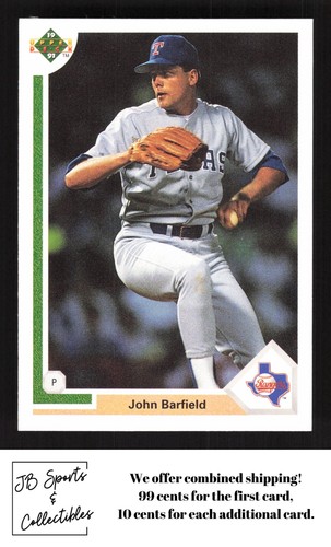 1991 Upper Deck John Barfield #629 Texas Rangers | eBay