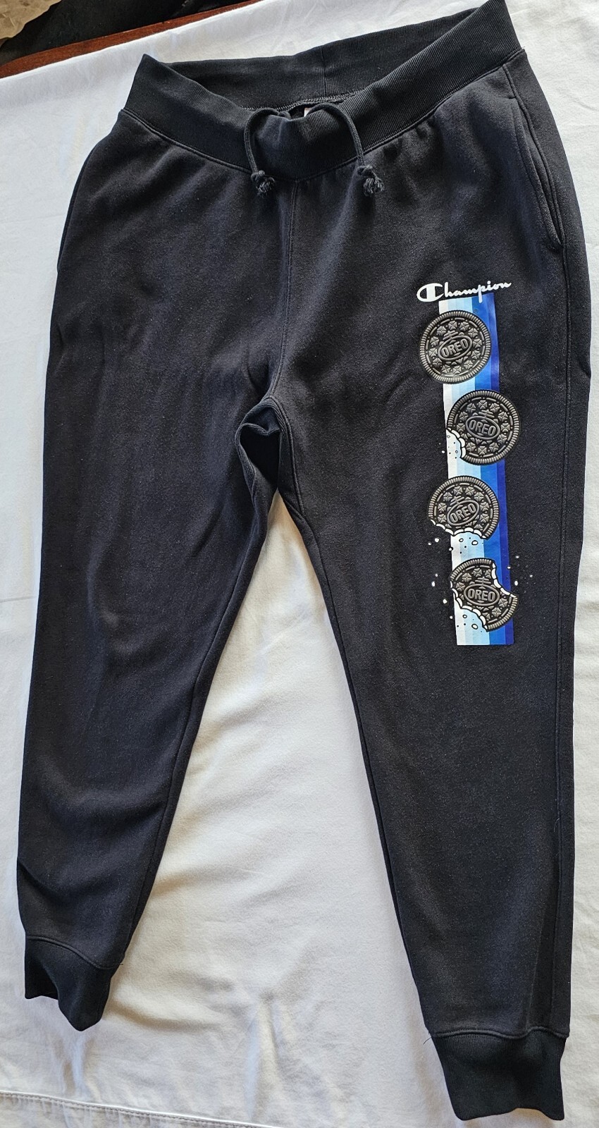 Rare XL Oreo Cookies Champion Reverse Weave Black Jog… - Gem