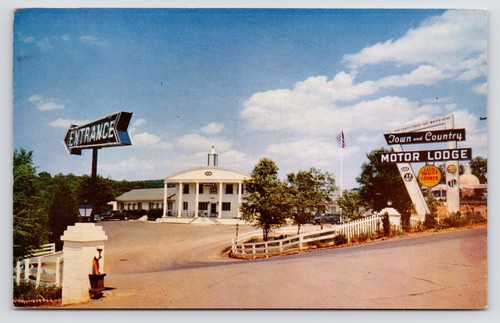 Town & Country Motor Lodge Neon Sign Charlottesville Virginia VA 1950s ...