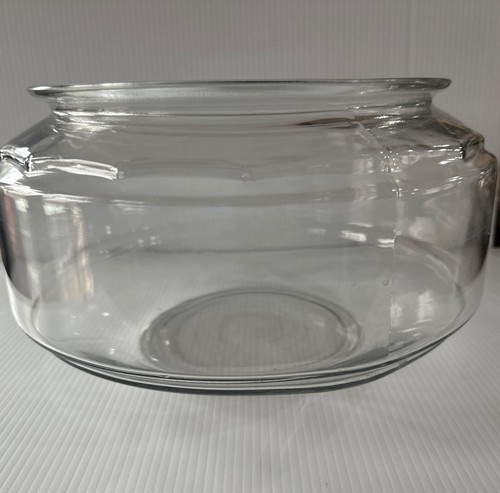Vintage Clear Glass Fishbowl Globe 8 -1/2” Opening 12” Round Light ...