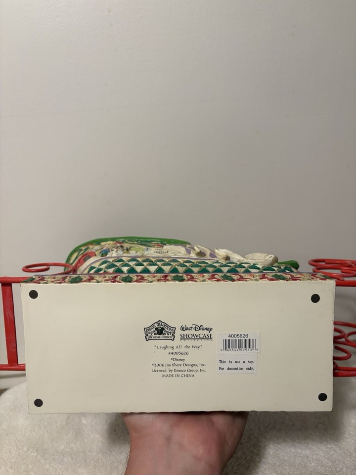 Jim Shore Disney Traditions Laughing All The Way Mickey Mouse Pluto NEW ...