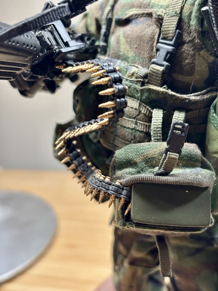 1/6 US Army Ranger Machine Gunner Custom Figure M60 Gunner Full Gear ...