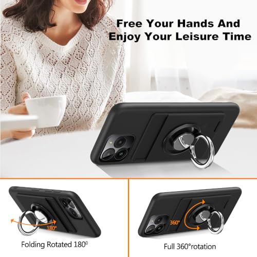 case for BLU Bold K10 / BLU G54 Phone Case Card Holder with Ring Stand ...