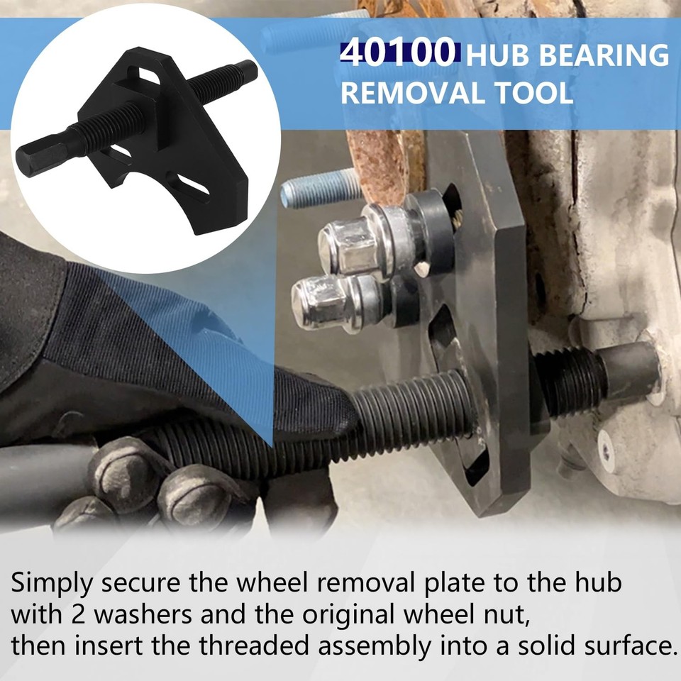 40100 Universal Wheel Bearing Hub Removal Tool For Most 5 6 8 Lug Hub ...