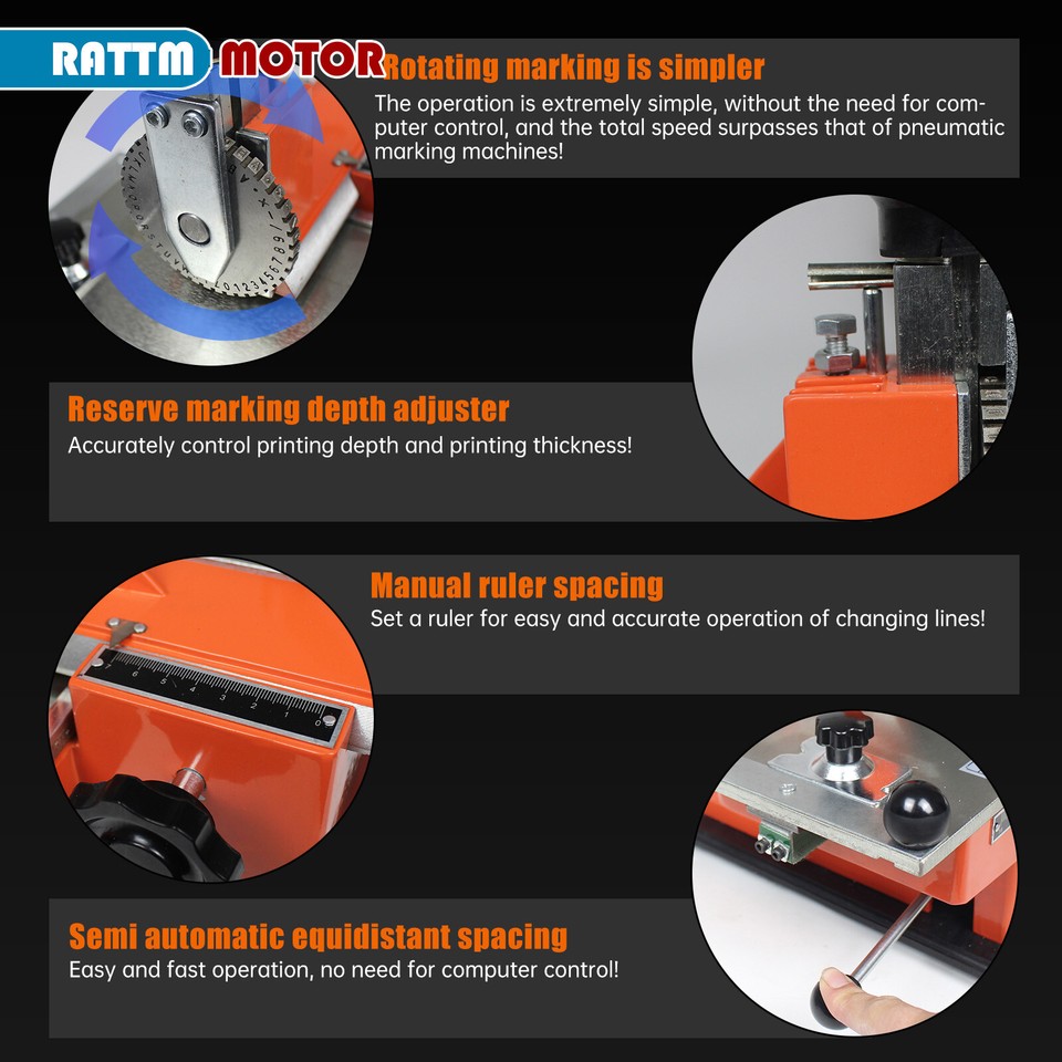 Semi-Automatic Metal Nameplate Marking Machine Stamping Steel Dog Tag ...