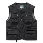 Mens Vest Waistcoat Utility Multi-Pocket Fishing Vest Sports Workwear ...