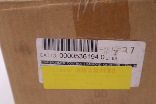 Hammond HPS C1F1C0LES Transformer 1 KVA 1000 VA C1F1COLES STOCK 031-A ...