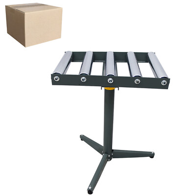 Prtable 5 Rolls Unpowered Roller Conveyor Table Height Adjustable 2.3 ...