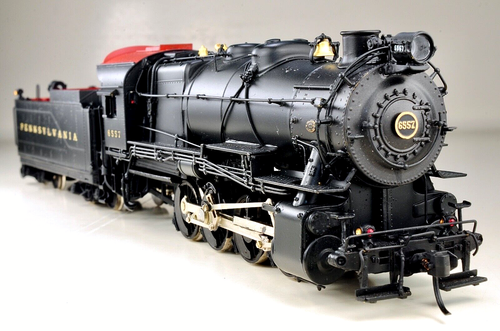 KEY HO Brass PENNSYLVANIA PRR C-1 0-8-0 & Tender F/P #6557 lights CS ...