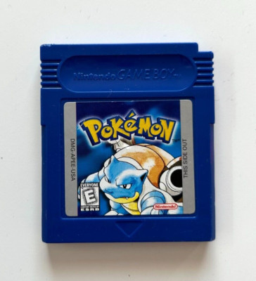 Nintendo Game Boy Pokemon Blue Version (GAME CARTRIDGE ONLY) Authentic ...