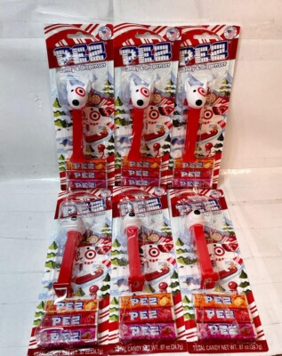 6X Target Pez Bullseye Dog 2024 New On Card Two Candy Dispenser. Exp;05 ...